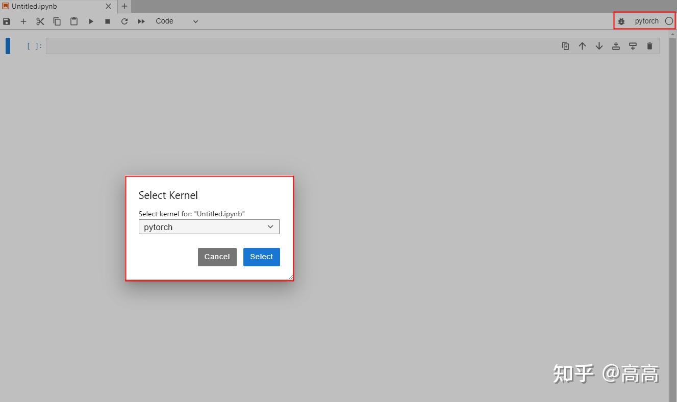 jupyter中使用pyTorch的虚拟环境 - 知乎