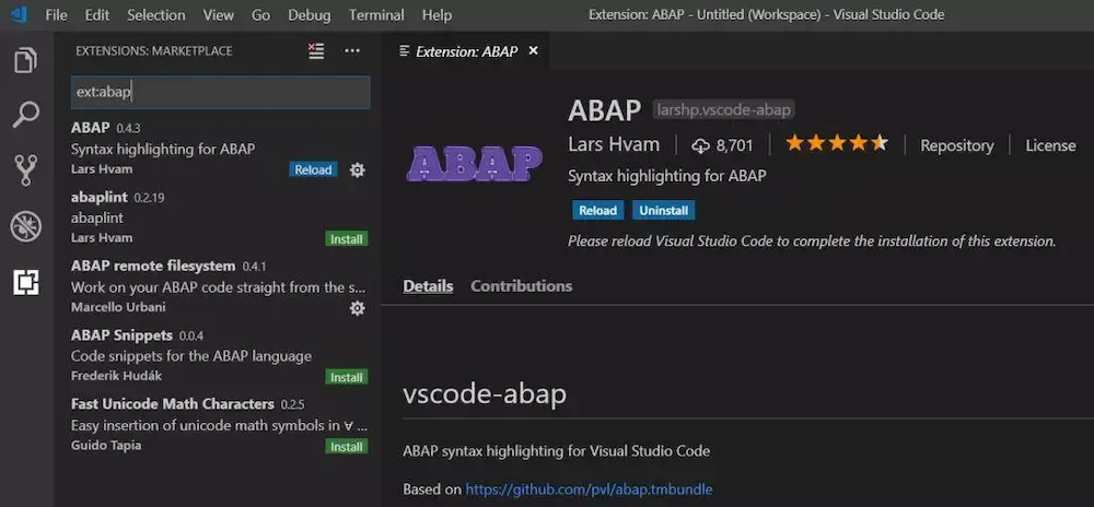 使用Visual Studio Code编写和激活ABAP代码 (上) - 知乎
