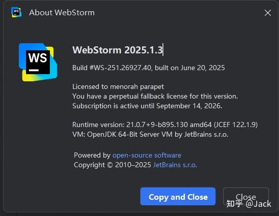 【2025】最新 webstorm安装激活教程保姆级图解(附资源包+永久使用方法) - 知乎
