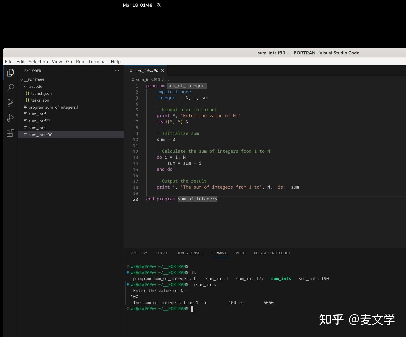 VSCODE：one-click launching Fortran Hello World 一键启动Fortran Hello World - 知乎