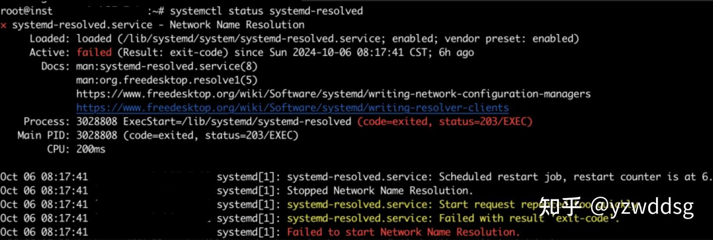 systemd-resolved服务异常排查 - 知乎