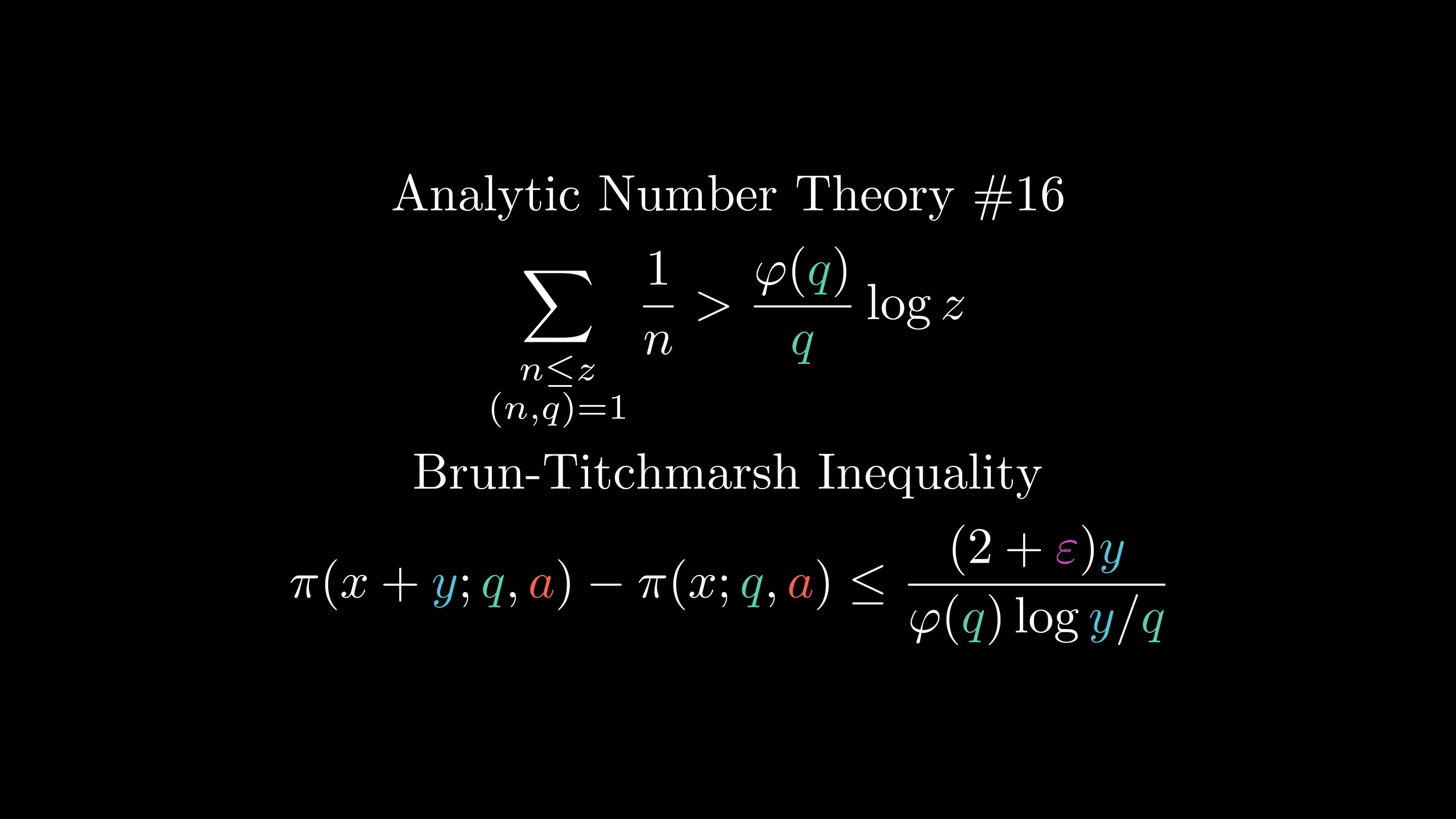 当数论遇上分析（16）——筛法与等差数列上的素数I（Brun-Titchmarsh不等式） - 知乎