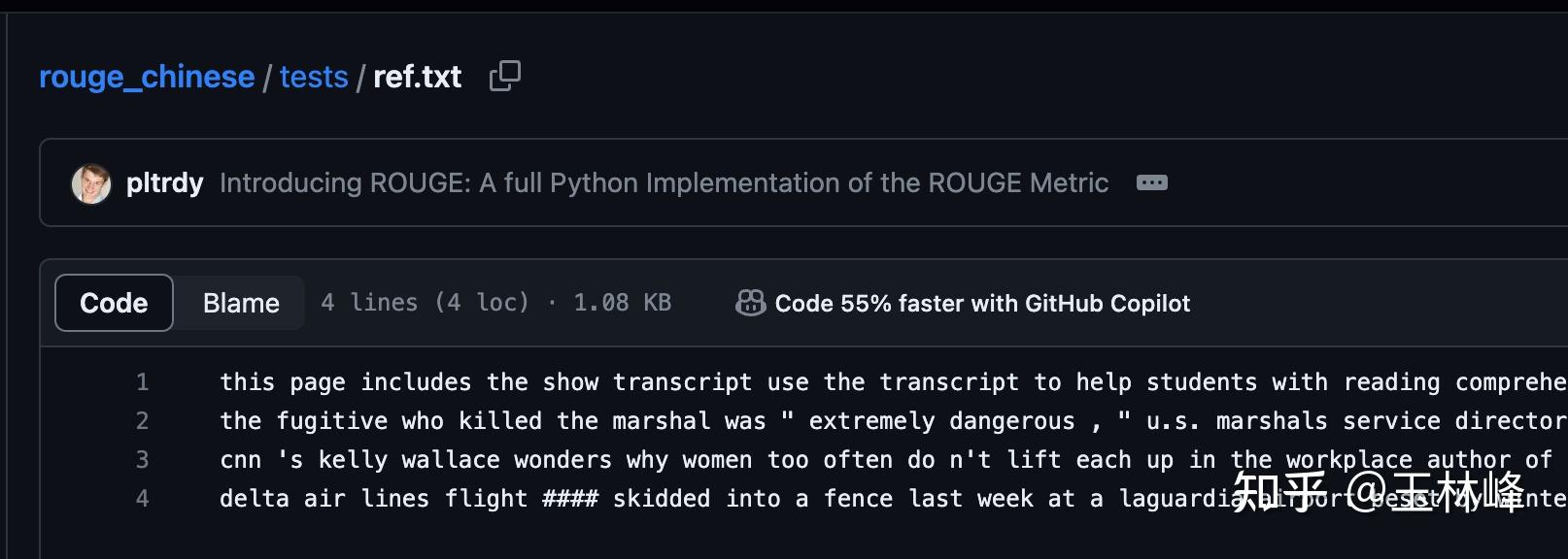 【NLG】(二)文本生成评价指标——ROUGE原理及代码 - 知乎