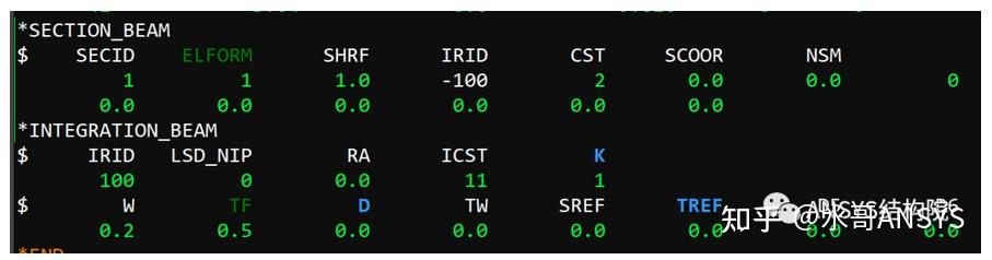 如何采用HyperMesh为LS-DYNA定义梁单元 - 知乎