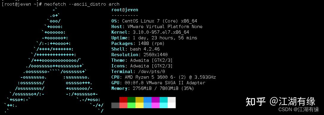 Linux系统之neofetch工具的基本使用 - 知乎