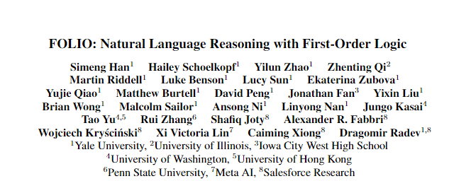 FOLIO: Natural Language Reasoning with First-Order Logic （2022）论文翻译 - 知乎