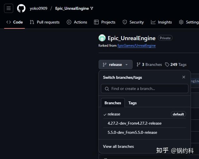 UE4 github Fork记录 - 知乎