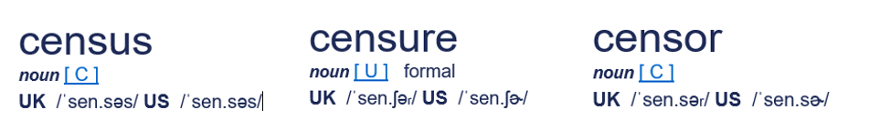 census & censure & censor - 知乎