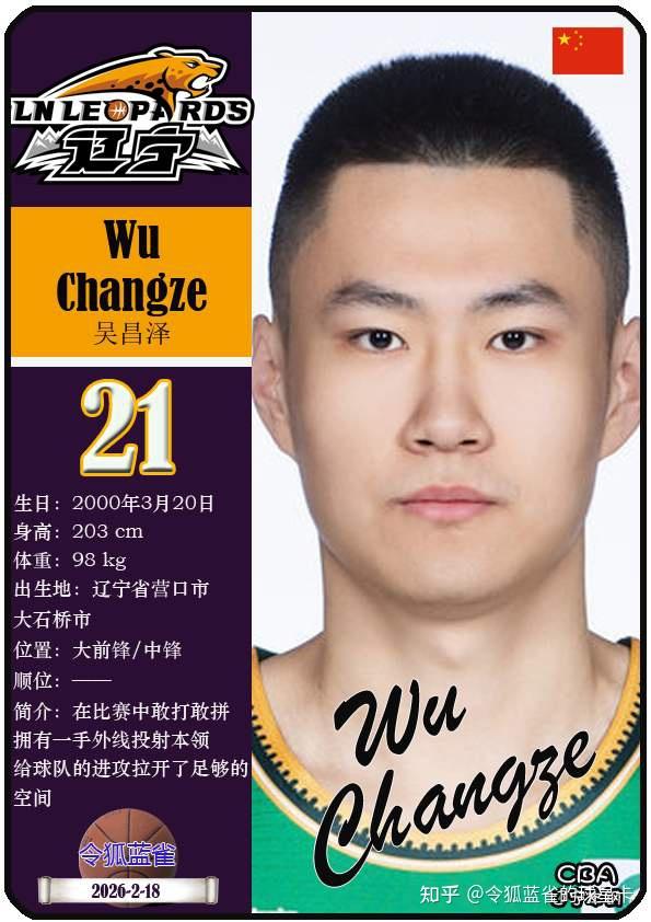 球星卡（CBA）：辽宁本钢男篮18人一览（25/26赛季） - 知乎