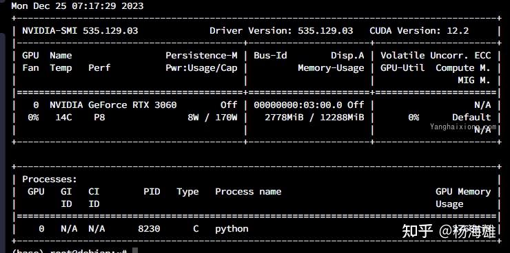 AIGC 实战（环境篇） - EXSI 8.0 Debian12 安装RTX3060 显卡驱动 - 知乎