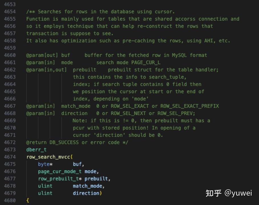 移动云海山数据库(He3DB)-MySQL关键类之row_search_mvcc - 知乎