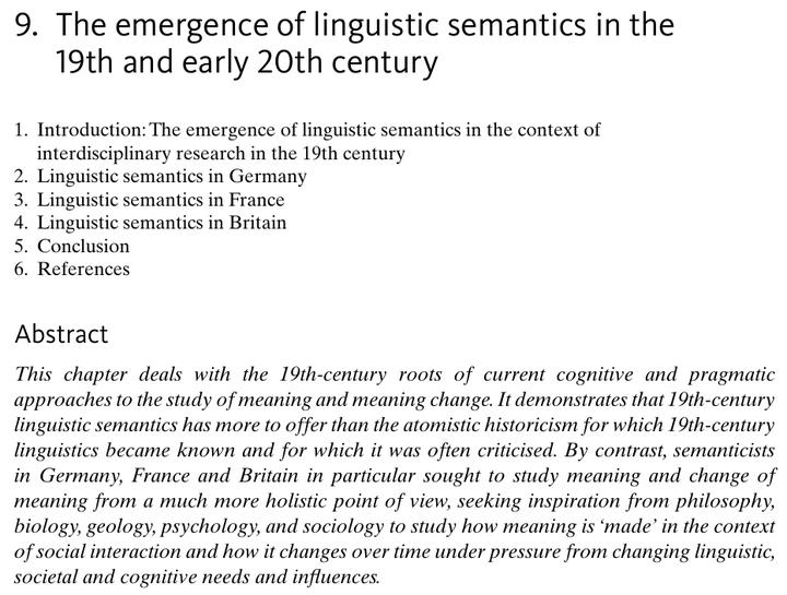 19世纪和20世纪早期的语义学 The emergence of linguistic semantics in the 19th and early 20th century - 知乎