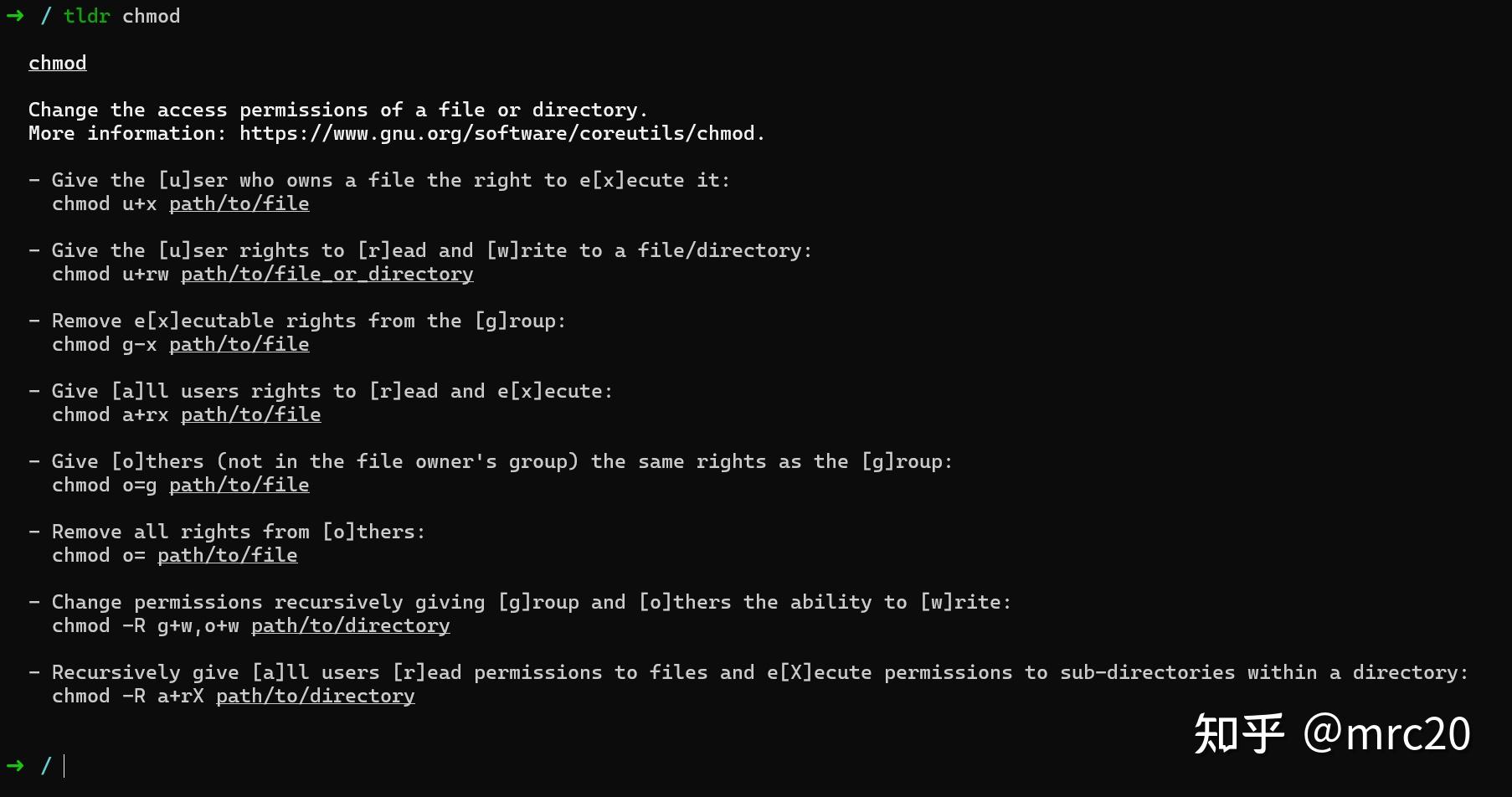 Linux操作系统中，chmod 命令示例 - 知乎