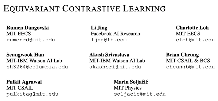 【变化 + 不变】Equivariant Contrastive Learning - 知乎