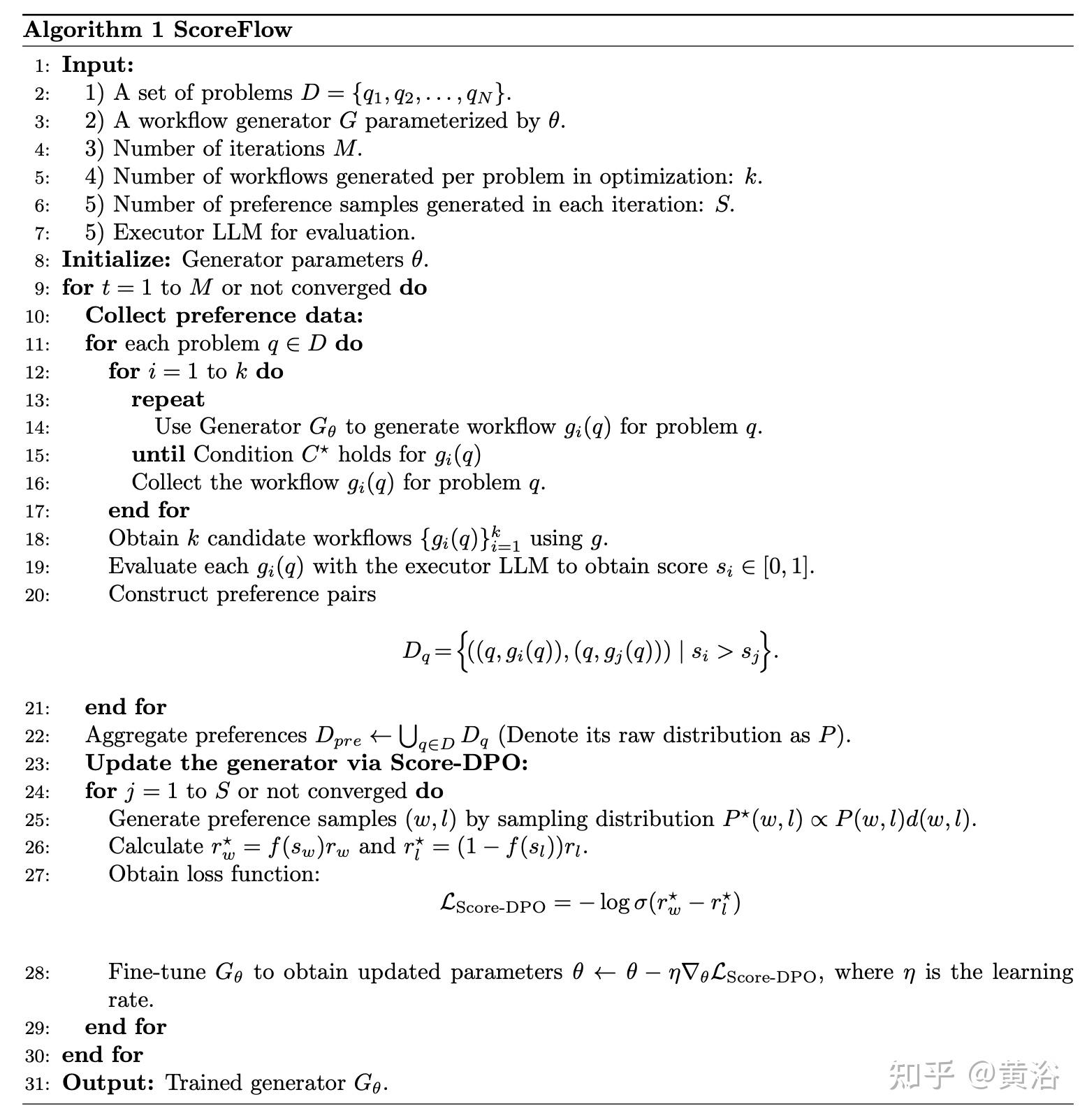 ScoreFlow：通过基于分数的偏好优化掌握 LLM 智体工作流程 - 知乎