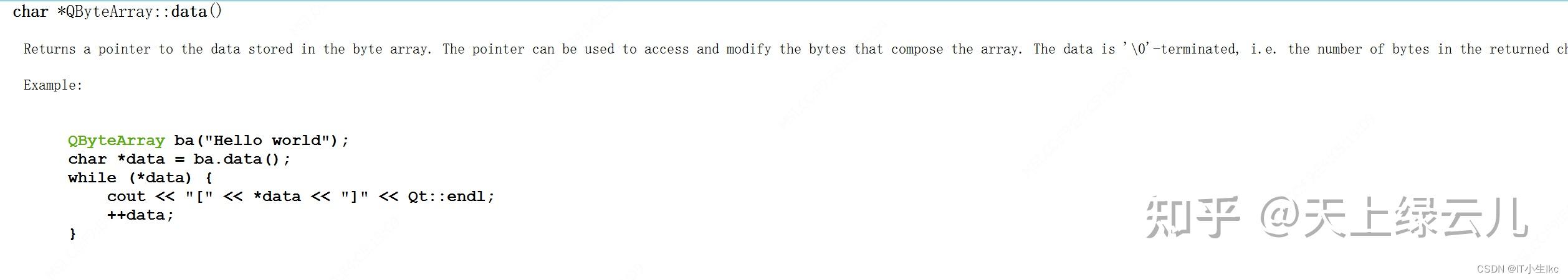 QT char qstring qbytearray互相转换(详解) - 知乎