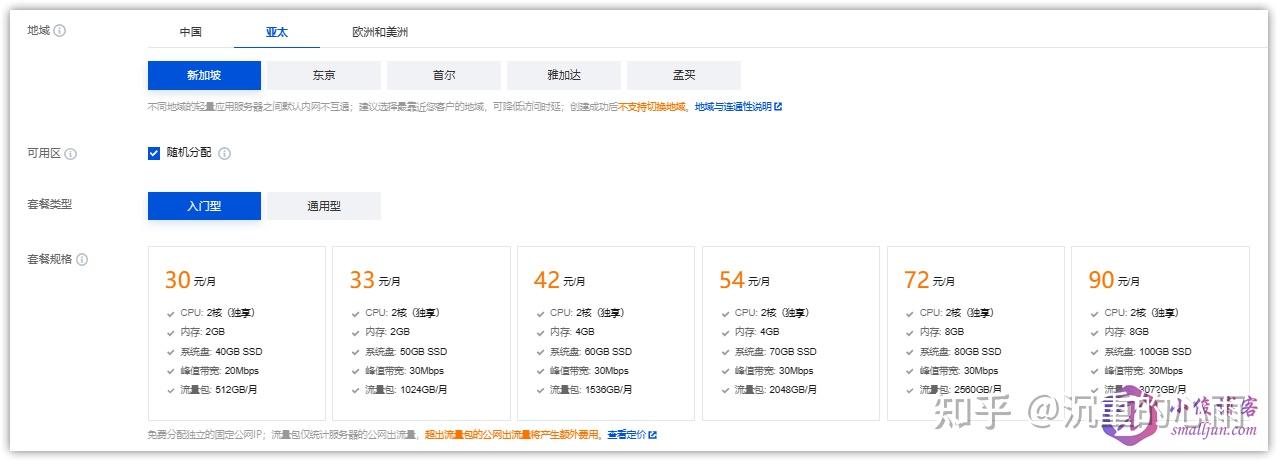 【主机测评】腾讯云:轻量应用服务器新加坡区域 2C2G 60GSSD 30Mbps 35元/月 - 知乎