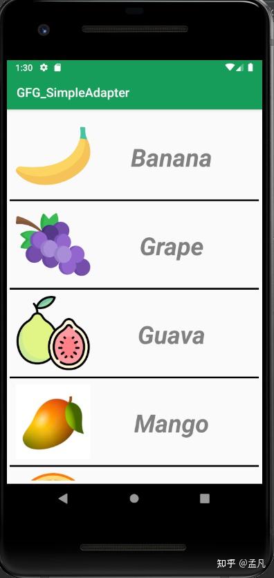 Android中SimpleAdapter适配器的使用 - 知乎
