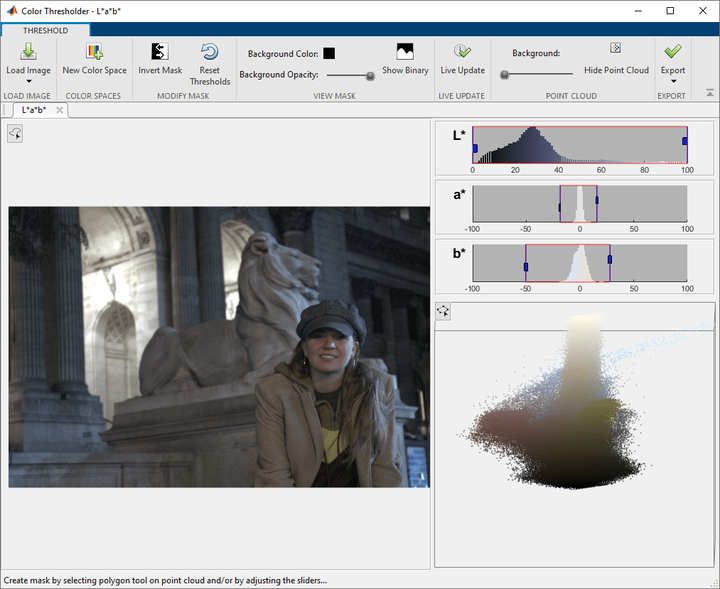 MATLAB图像处理：87：在Color Thresholder应用程序中使用点云进行图像分割 - 知乎