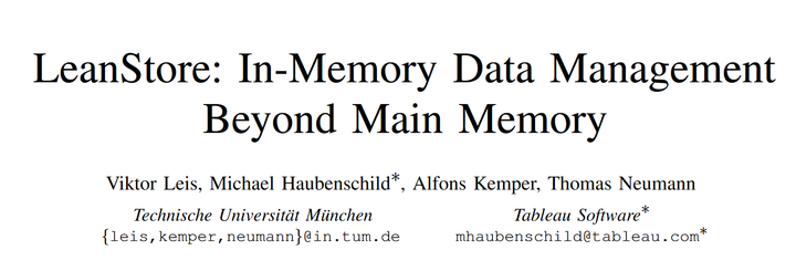 简谈论文：LeanStore: In-Memory Data Management Beyond Main Memory - 知乎