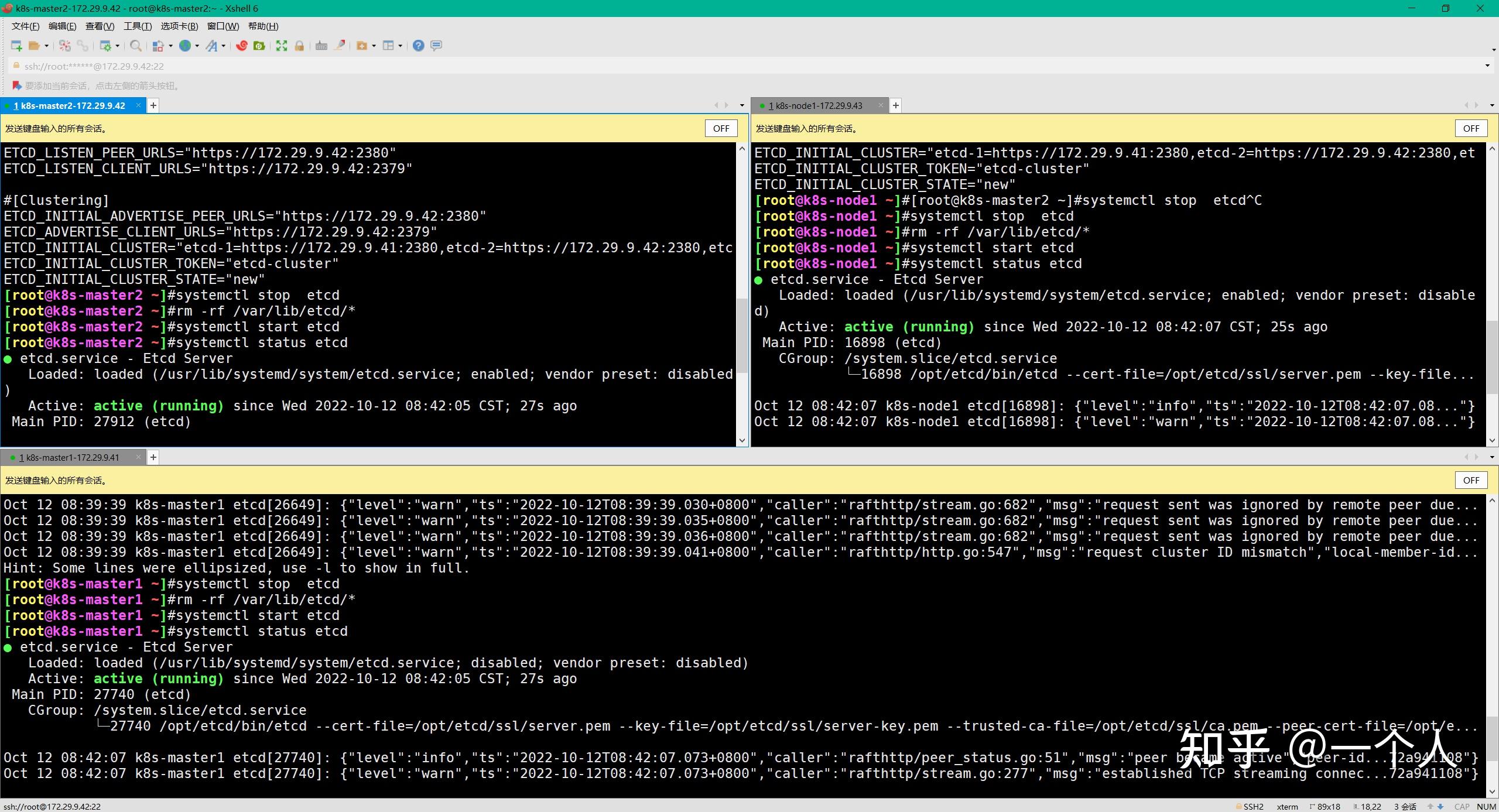 TS：etcd集群某个etcd实例启动报错(报cluster ID mismatch)-2022.10.13(已解决) - 知乎