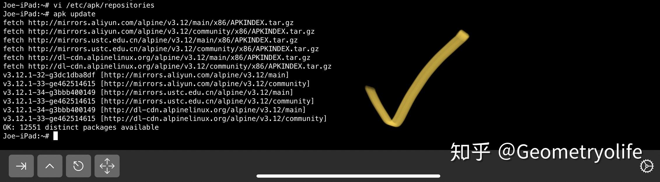 iSH，iPad/iPhone移动开发终端使用教程3（如何安装Linux，App Store版） - 知乎