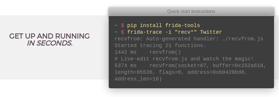 酷站推荐 - frida.re - Frida | instrumentation framework - 知乎