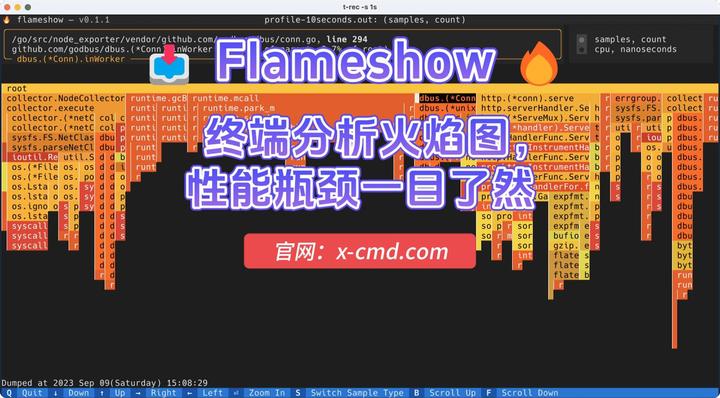 x-cmd install | Flameshow - 终端分析火焰图，性能瓶颈一目了然 - 知乎
