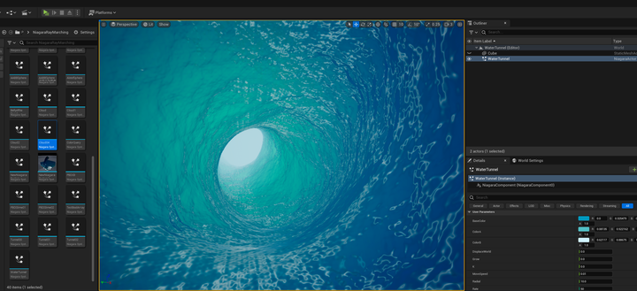 shadertoy 转换UE5 Niagara HLSL 水隧道 - 知乎