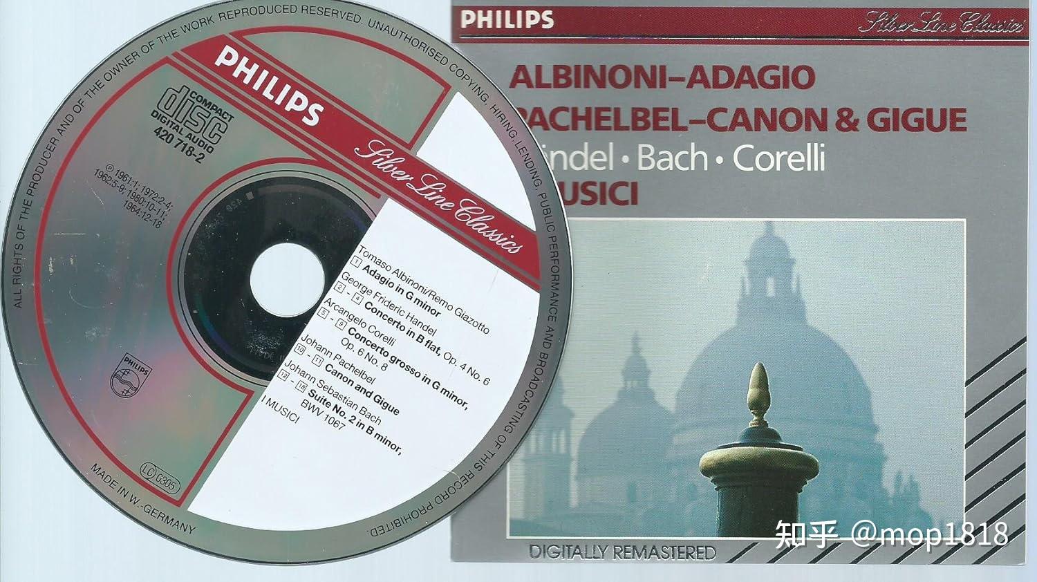 古典音乐CD版本推荐-0001：阿尔比诺尼《柔板》与帕赫贝尔《卡农》等 - 知乎