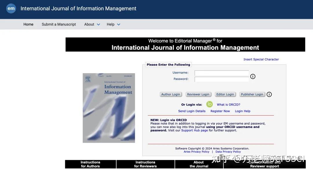 M101《International Journal of Information Management》管理学大类SSCI，中科院一区，顶刊 ...