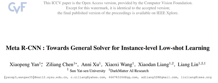【小样本检测/分割】Meta R-CNN : Towards General Solver for Instance-level Low-shot Learning - 知乎