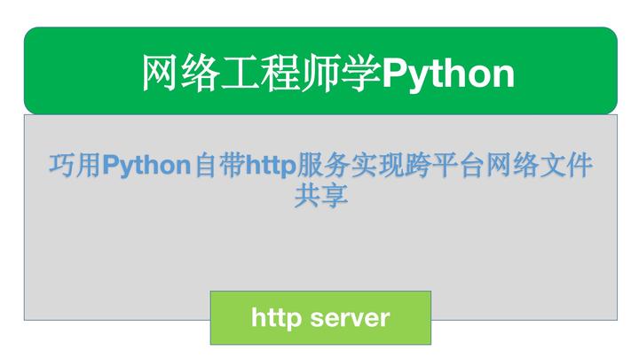 巧用Python自带http服务实现跨平台网络文件共享 - 知乎