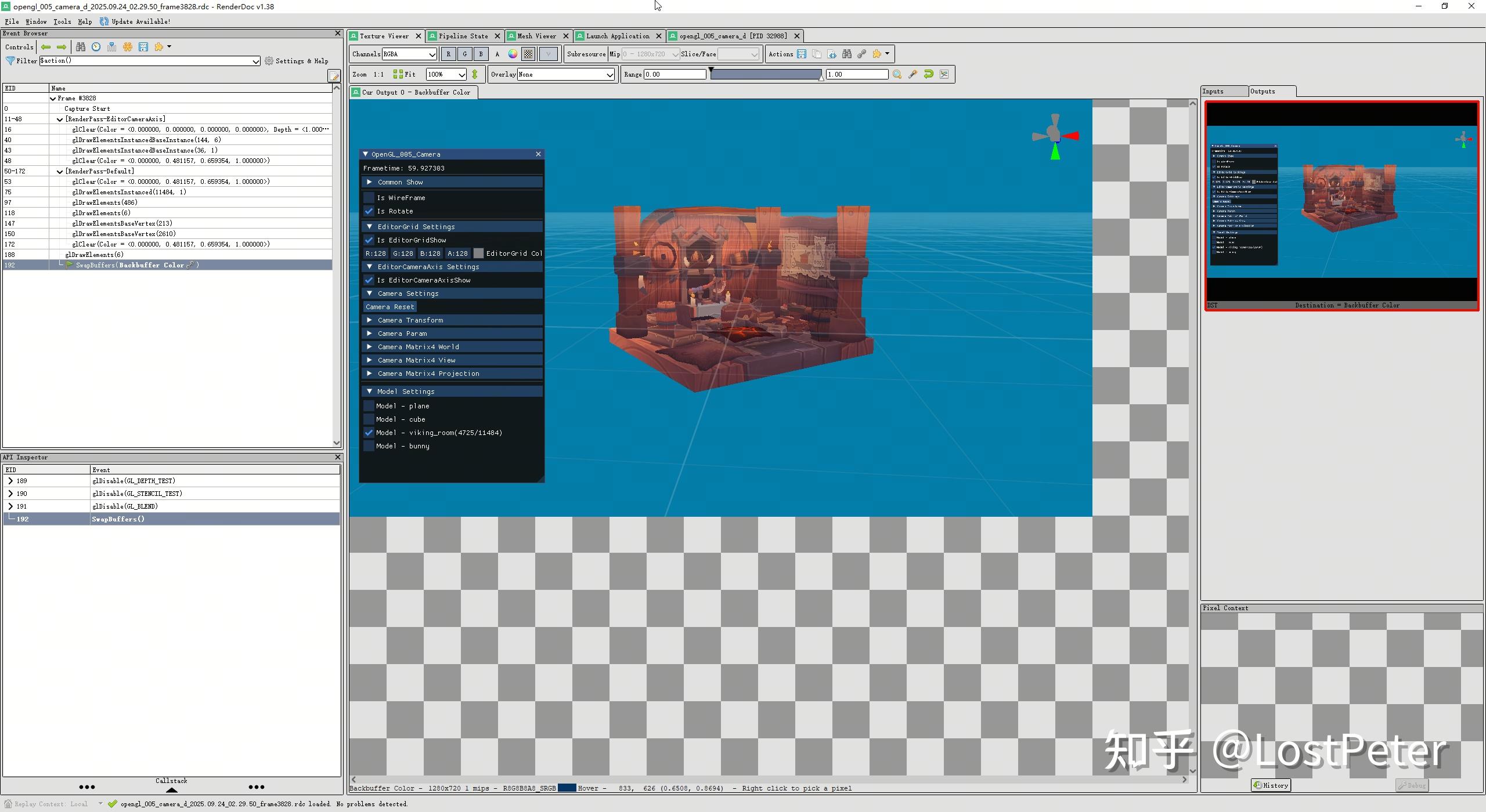 OpenGL学习例子005: opengl_005_camera 摄像机漫游功能 - 知乎