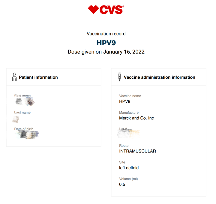 【个人经验】HPV9价疫苗接种体验（美国CVS） - 知乎