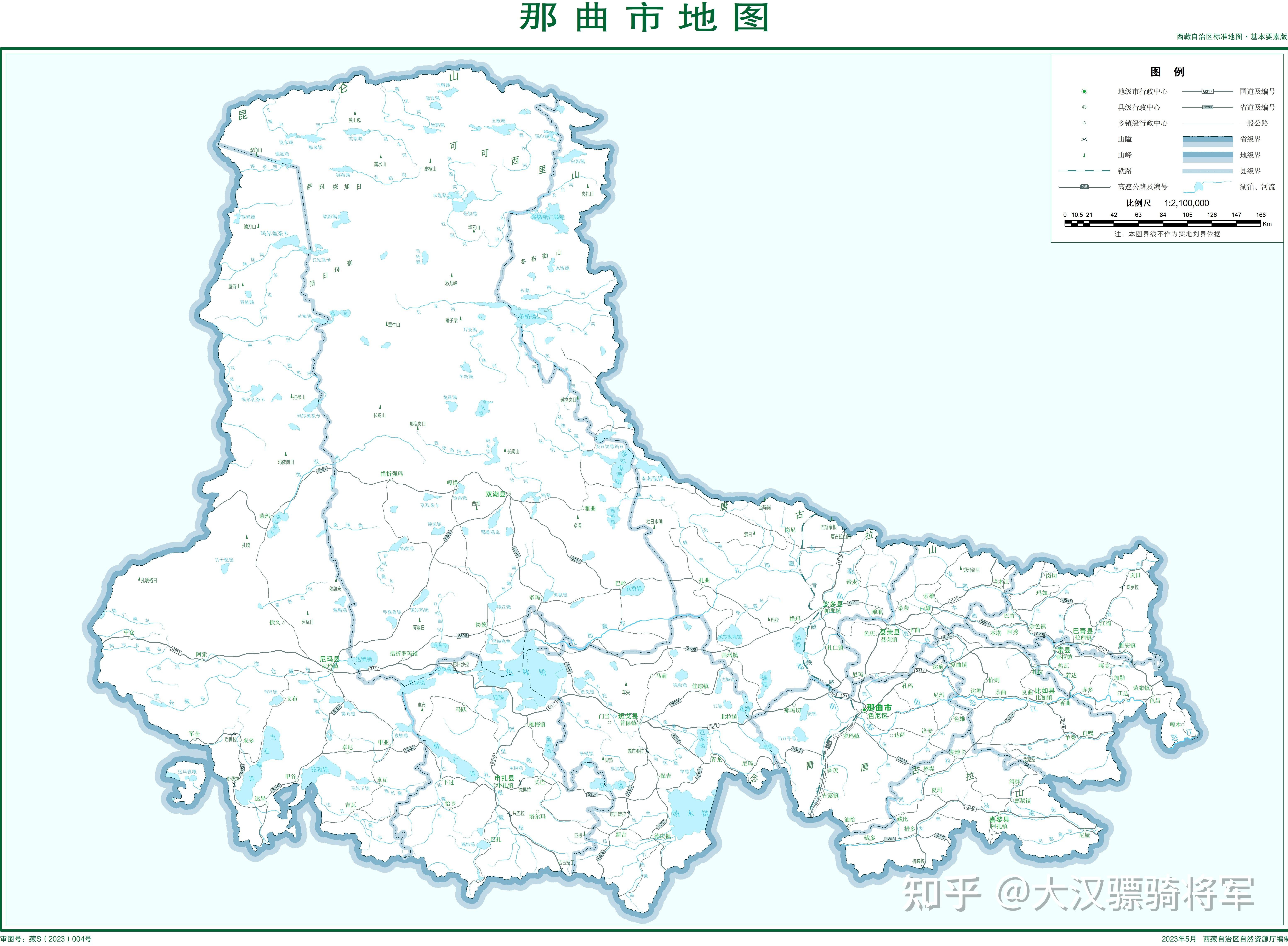图文解读西藏2023年行政区划（6地级市1地区高清地图） - 知乎