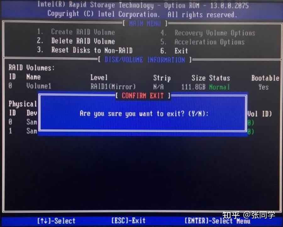 Intel(R) 8/9/100 系列 Raid1 组建和重建步骤 - 知乎