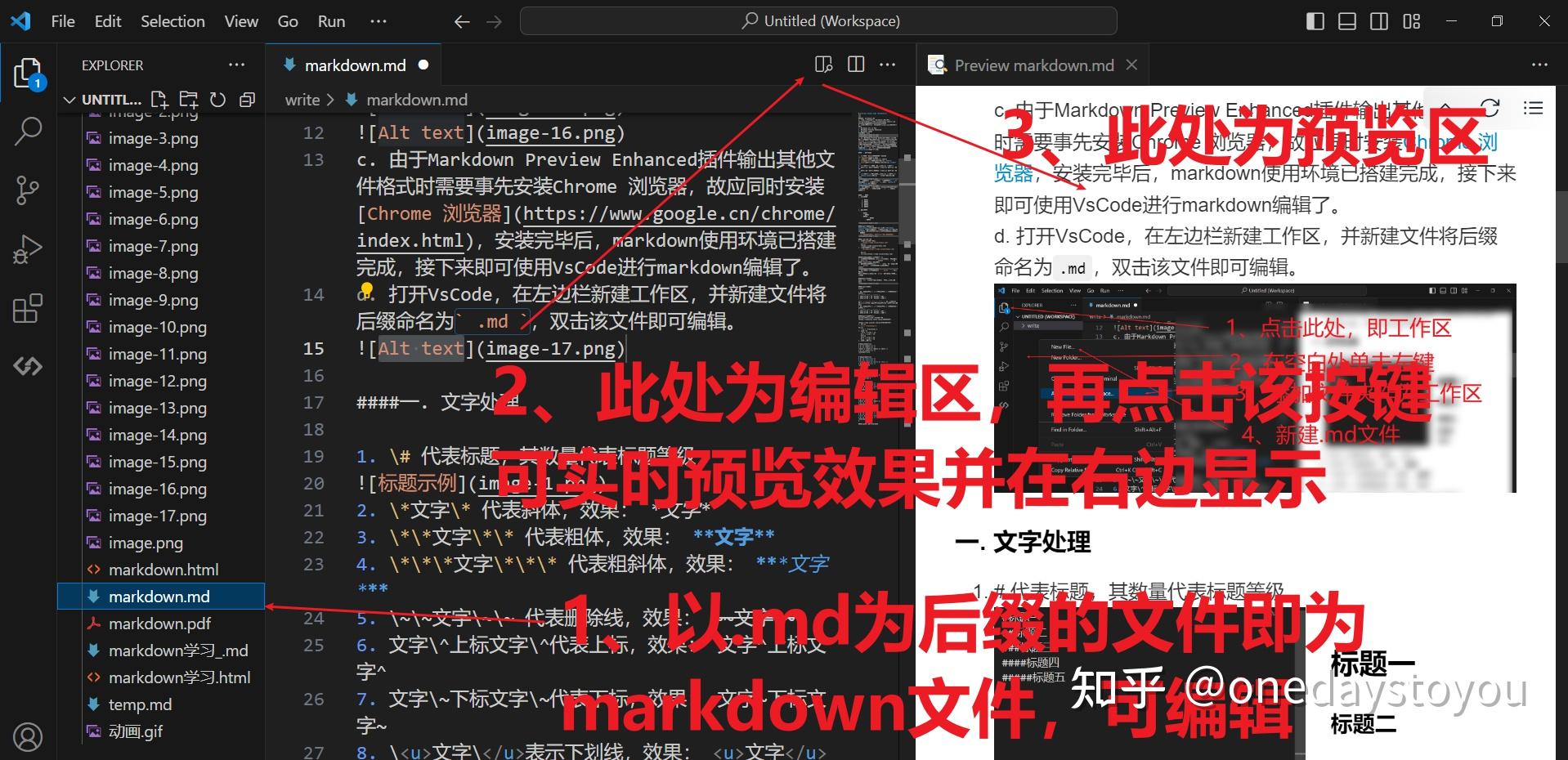 简介：如何在vscode下使用markdown - 知乎