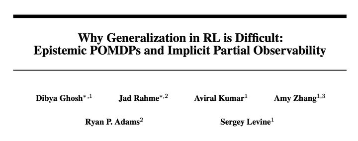 【强化学习 199】RL Generalization as POMDP - 知乎