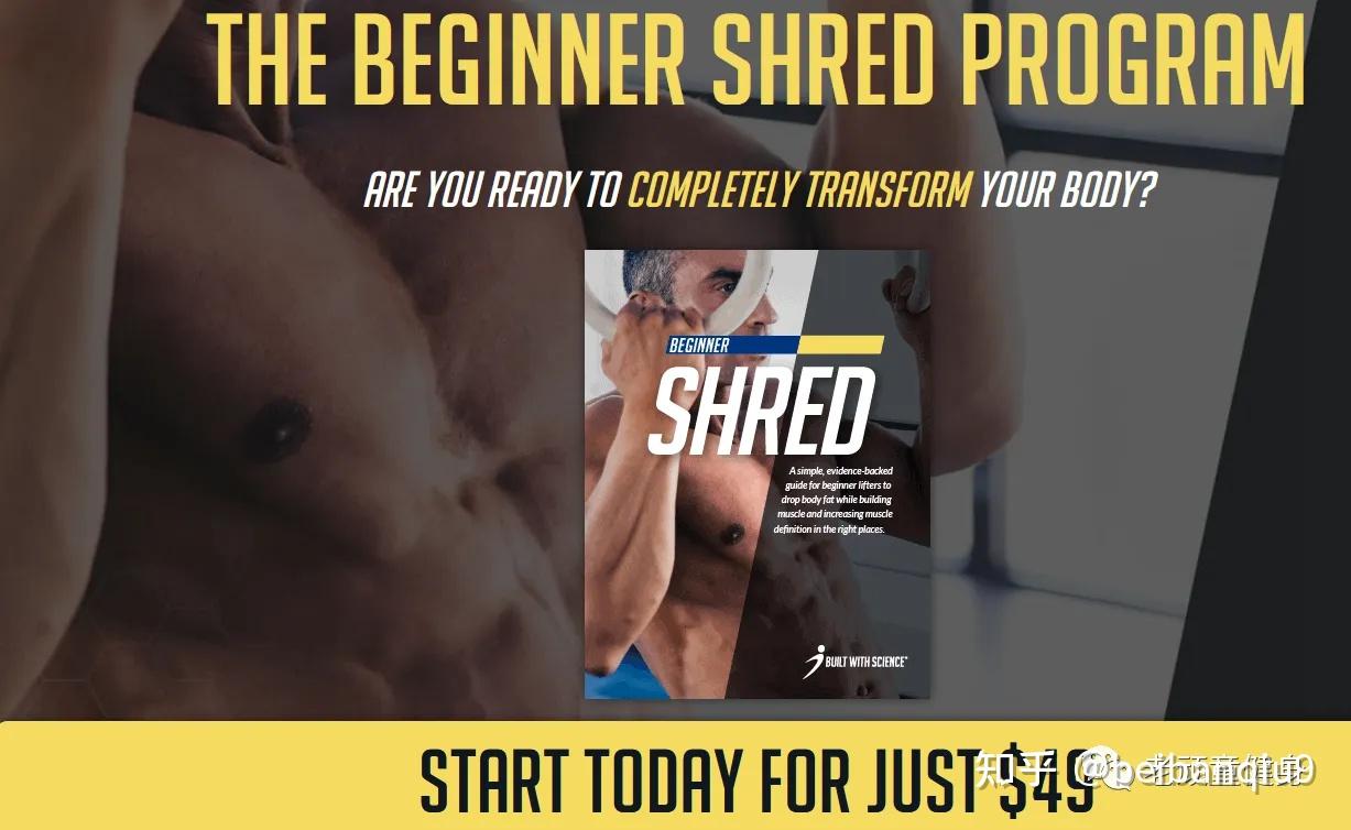 2077【减脂/健身/健美/Jeremy Ethier】 BUILT WITH SCIENCE ,Jeremy ——初级减脂！简洁，科学实证基础 - 知乎