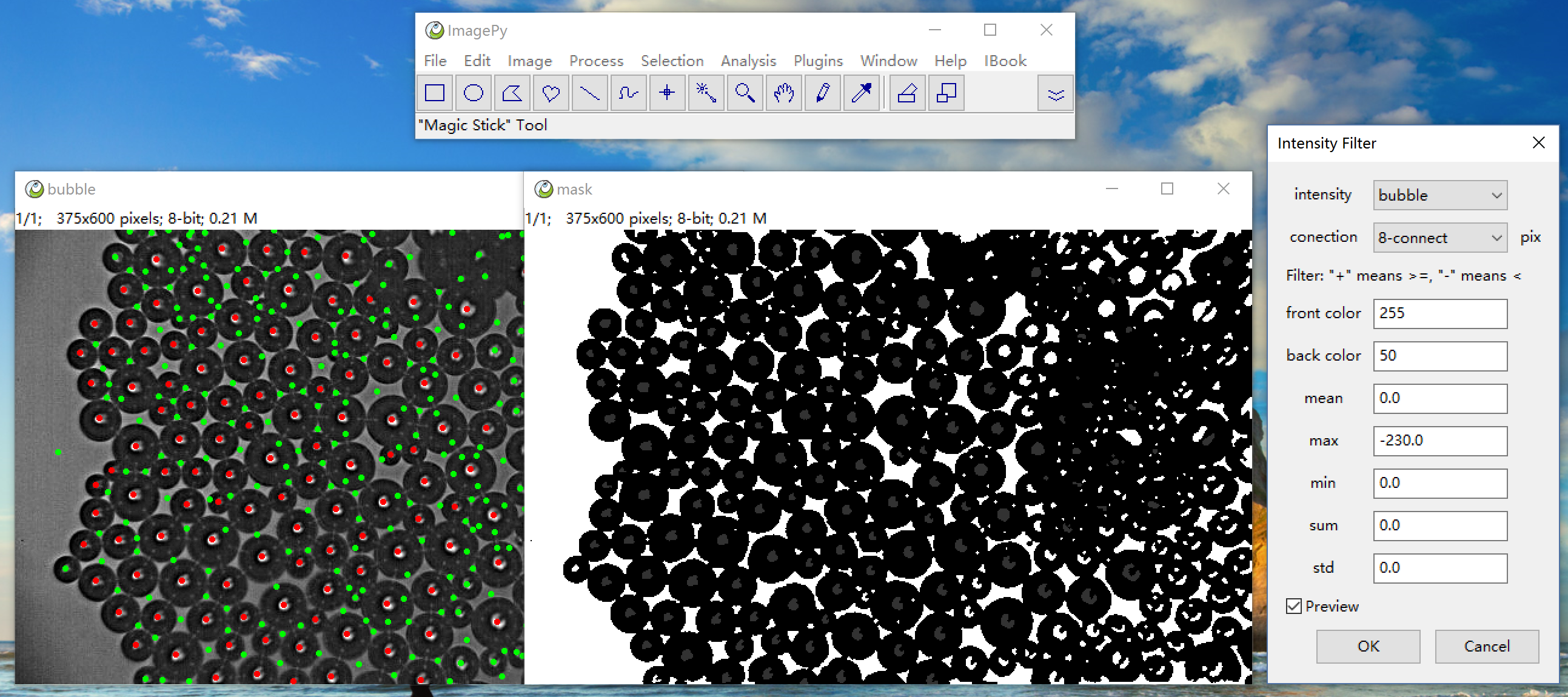 求大神指点，怎么统计所有气泡的直径？用ImageJ可以吗？谢谢 - 知乎