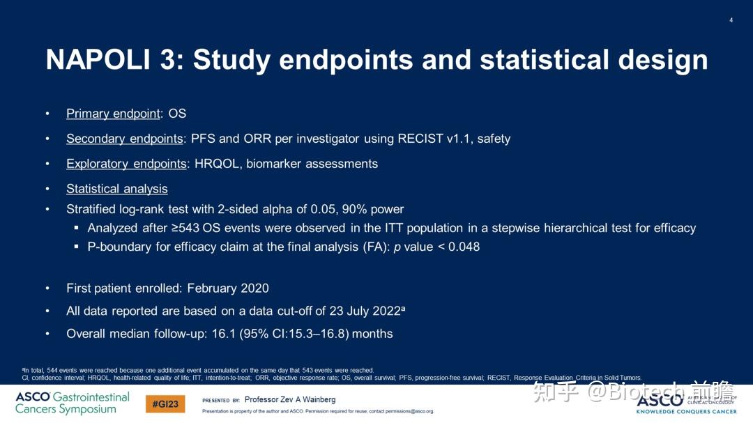 #GI23丨伊利替康一线治疗mPDAC III期研究公布结果 - 知乎