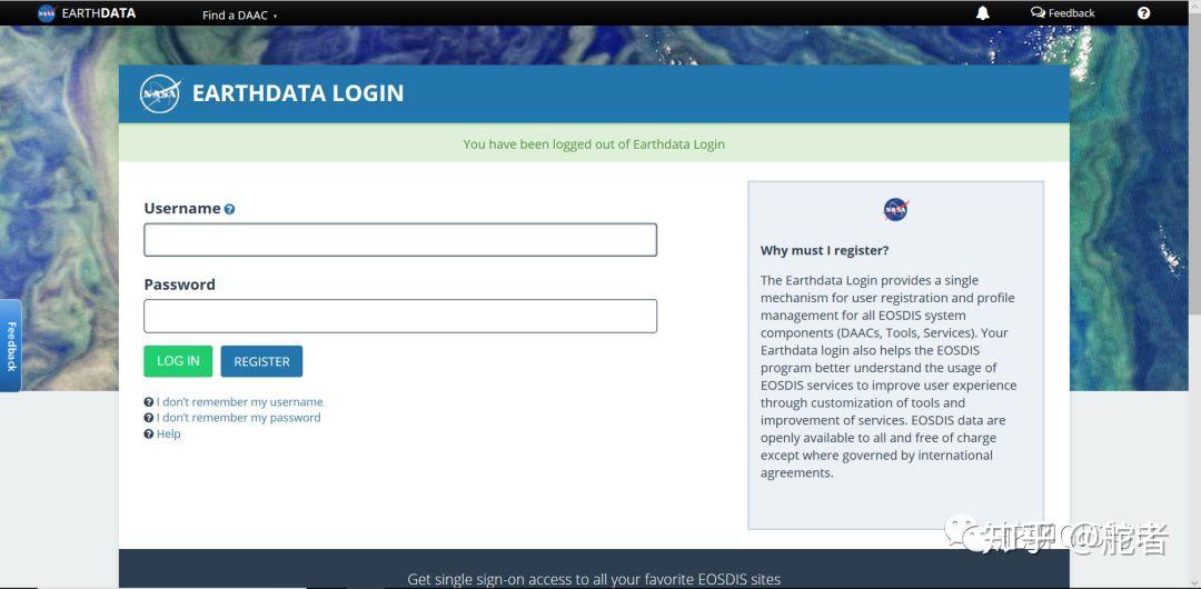 申请NASA账户以及批量下载数据 - 知乎
