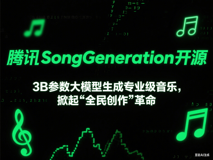腾讯SongGeneration开源：3B参数大模型生成专业级音乐,掀起“全民创作”革命 - 知乎