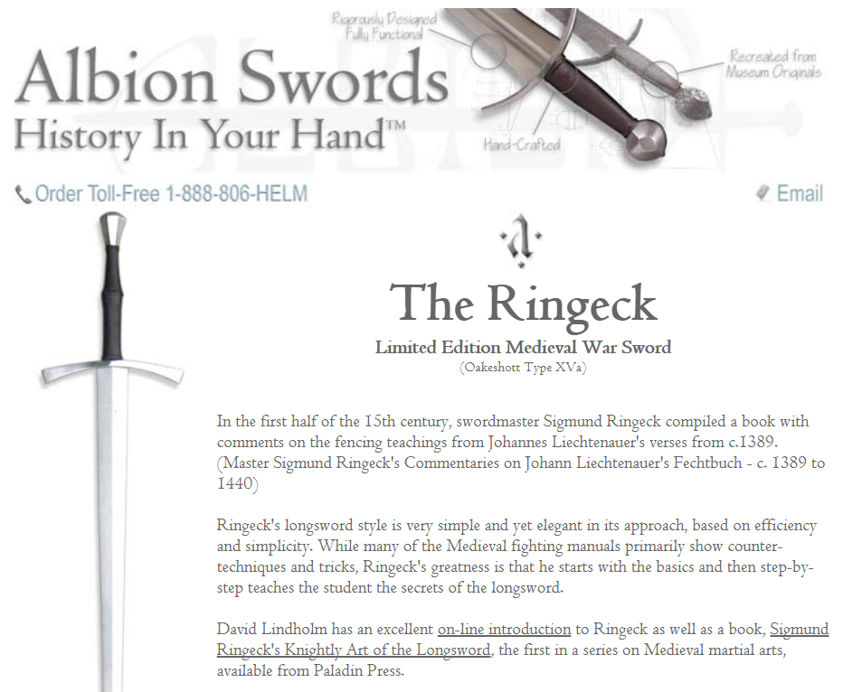 公爵的剑术教师Ringeck及其传世剑谱 - 知乎