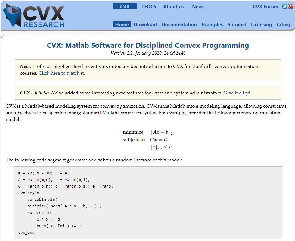 【3.1.6 CVX工具箱求解凸优化问题】Matlab求解凸优化问题 - 知乎