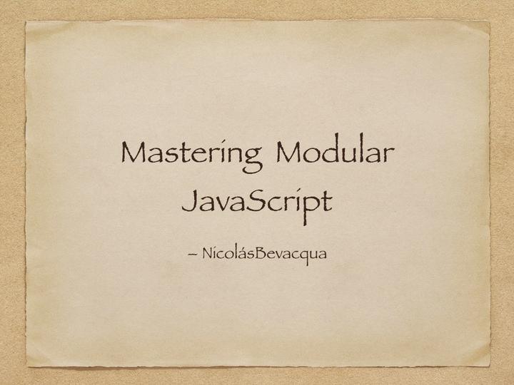 试读《Mastering Modular JavaScript》 - 知乎