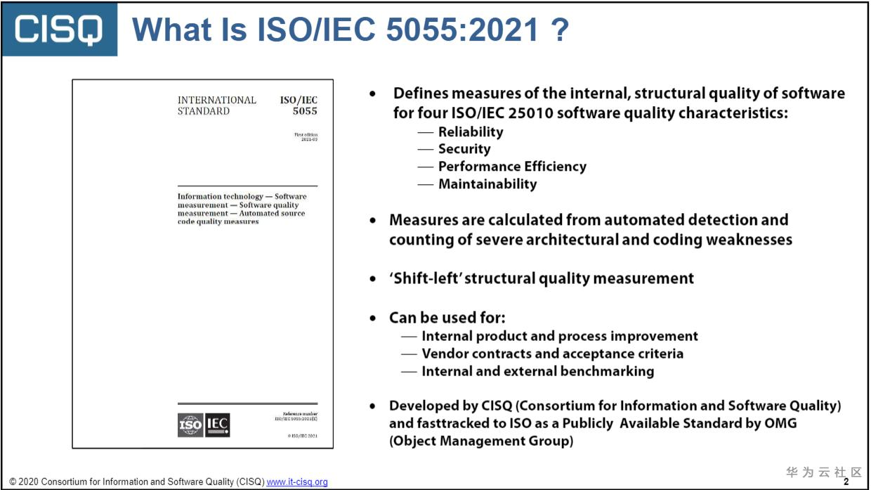 ISO/IEC 5055：软件代码质量的标尺 - 知乎
