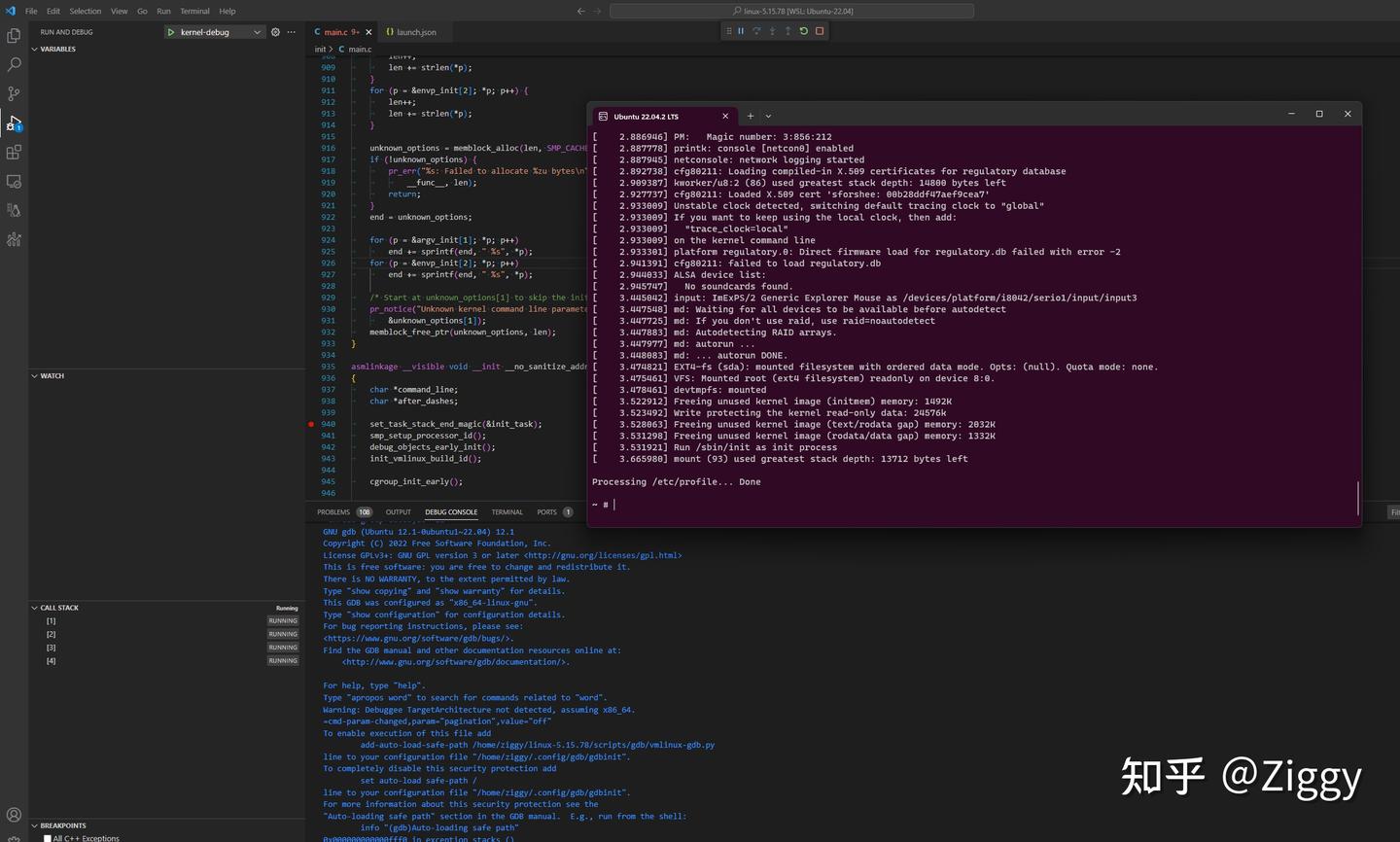 Debug Linux kernel on WSL2 with VScode - 知乎