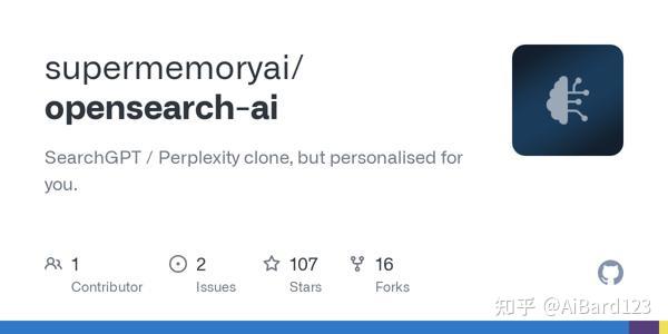 AI式搜索有多火， 12个开源Perplexity AI平替搜索项目，最后一个很流行 - 知乎